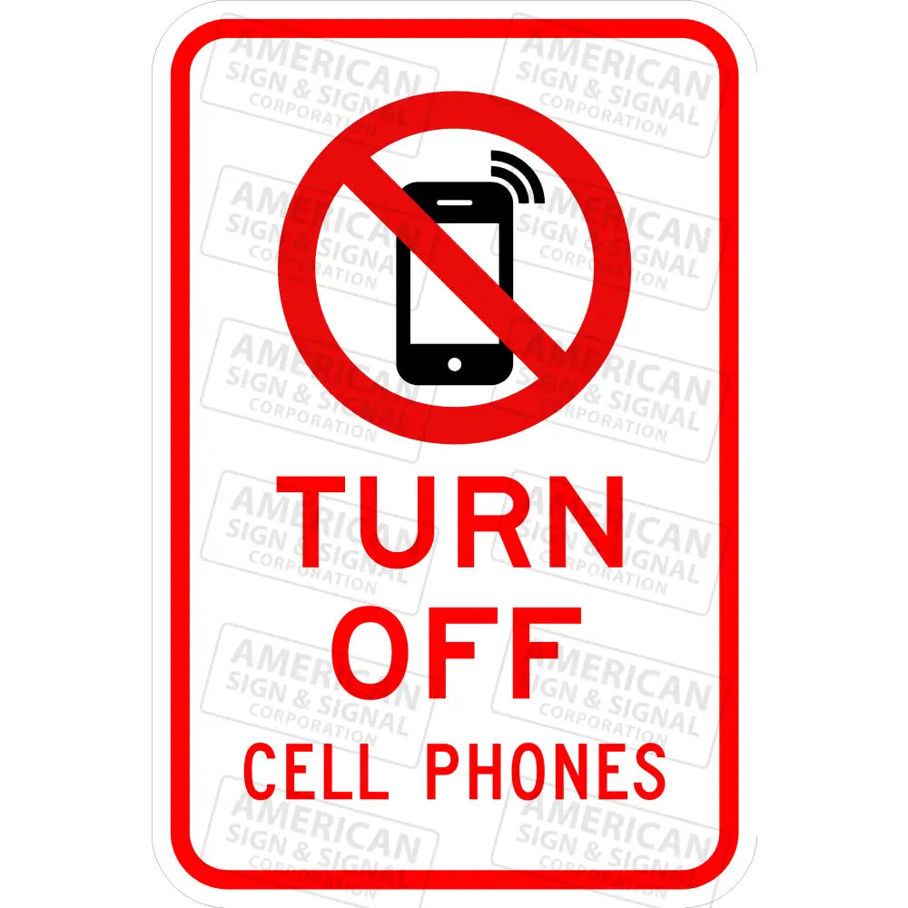 Turn Off Cell Phones Sign