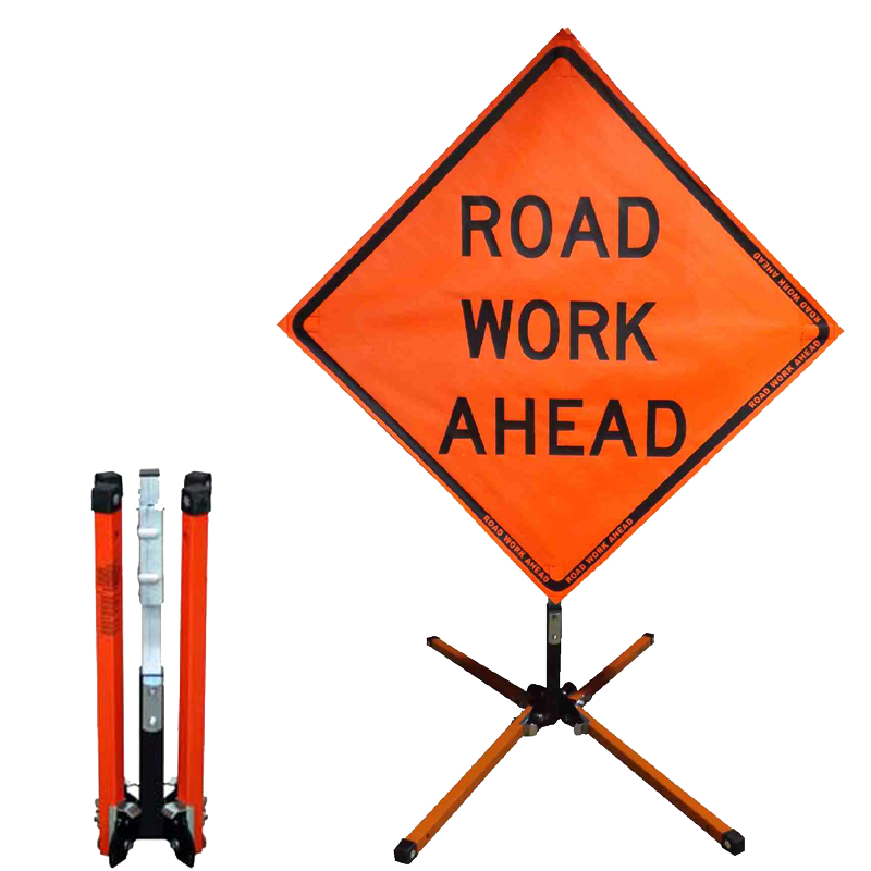 Roll-Up Construction Signs & Stands