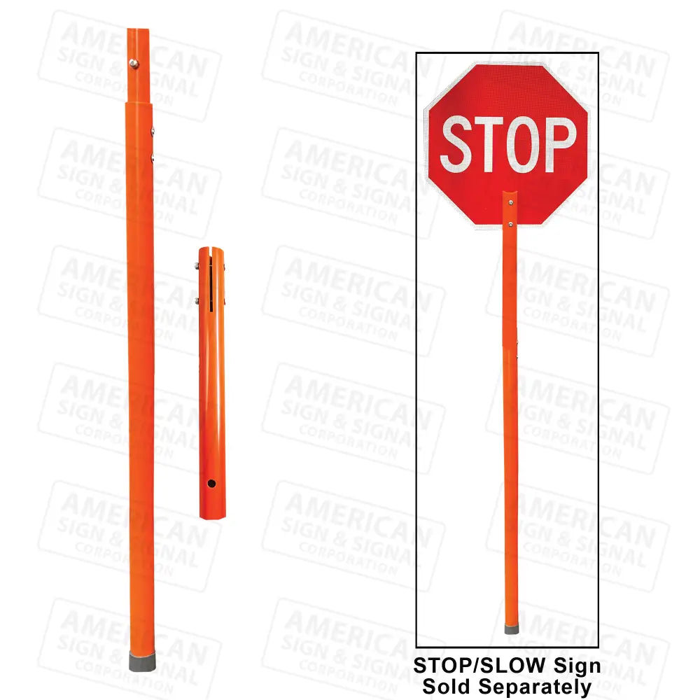 Plasticade 72" PVC Elite Staff (Sign Sold Separately)