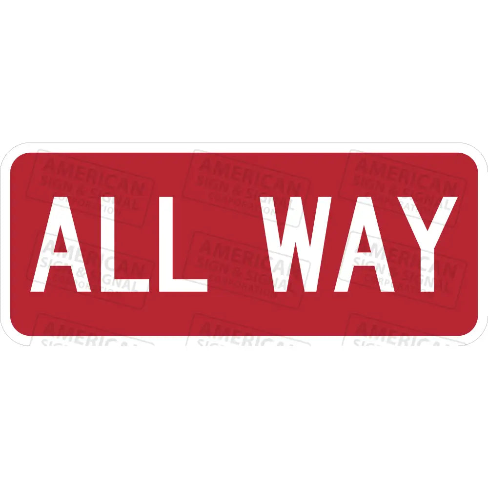 R1-3p All Way Sign