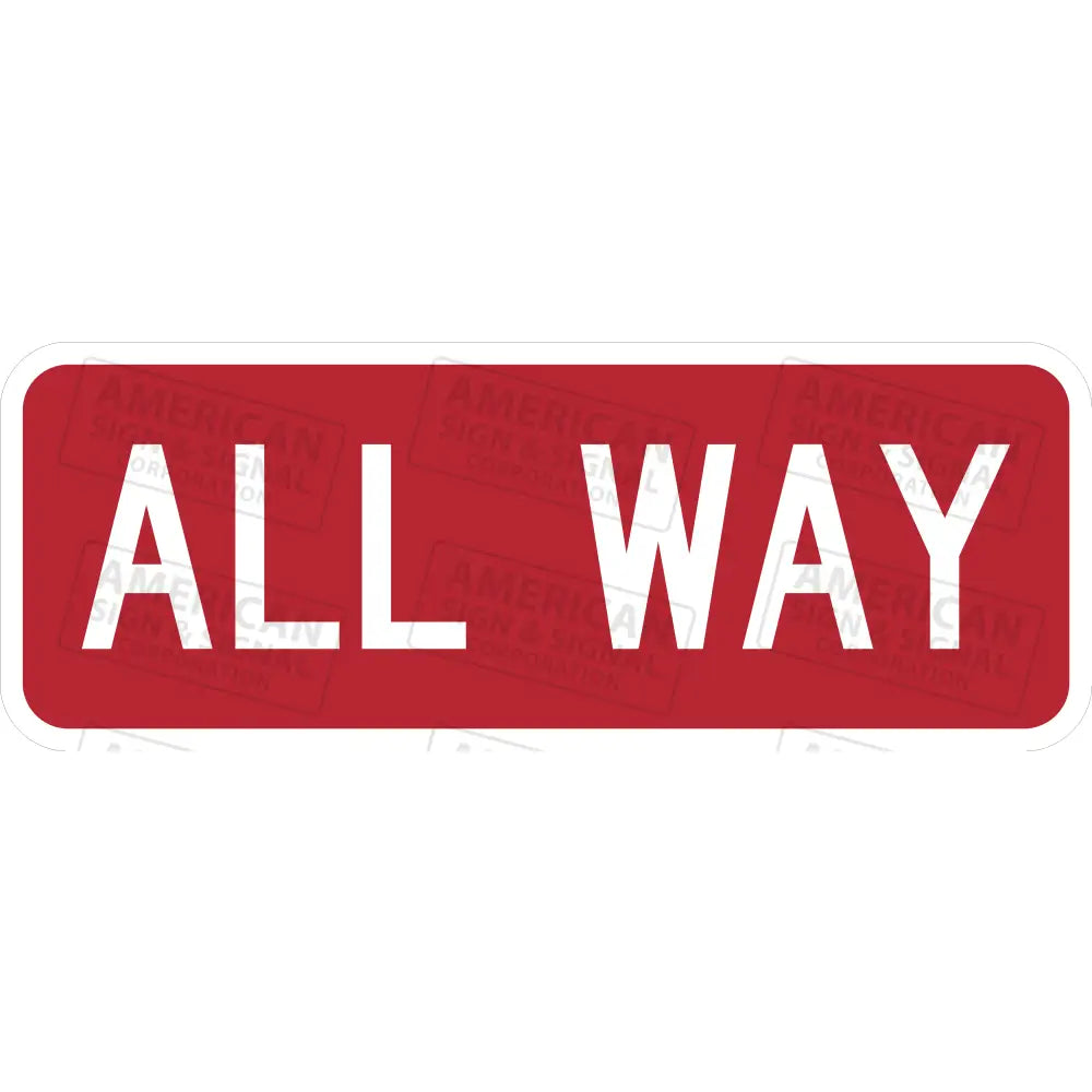 R1-3p All Way Sign