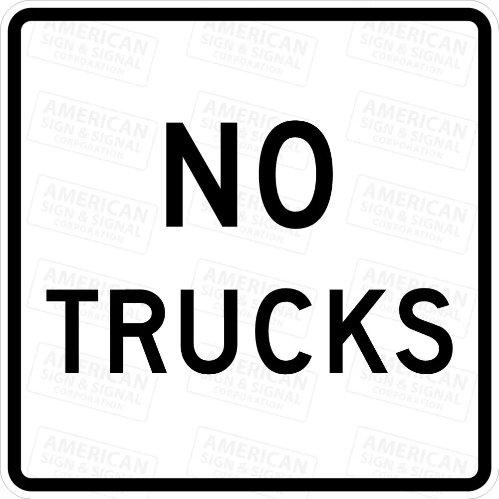 R5-2a No Trucks Sign