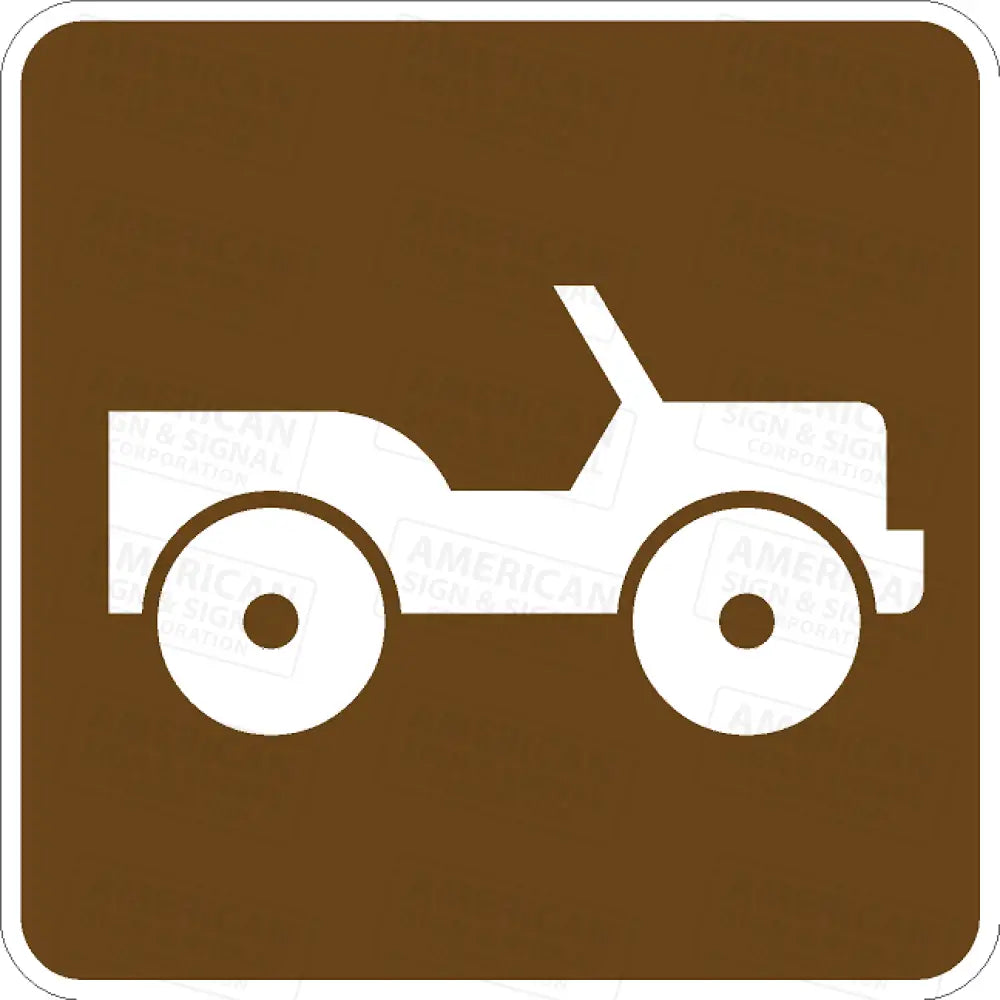 RS-067 Off Road Vehicle Trail Sign