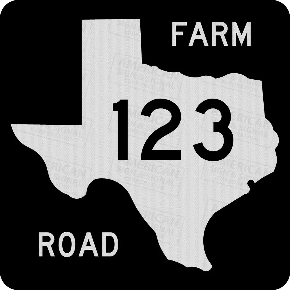 Texas Farm Road State Route Sign