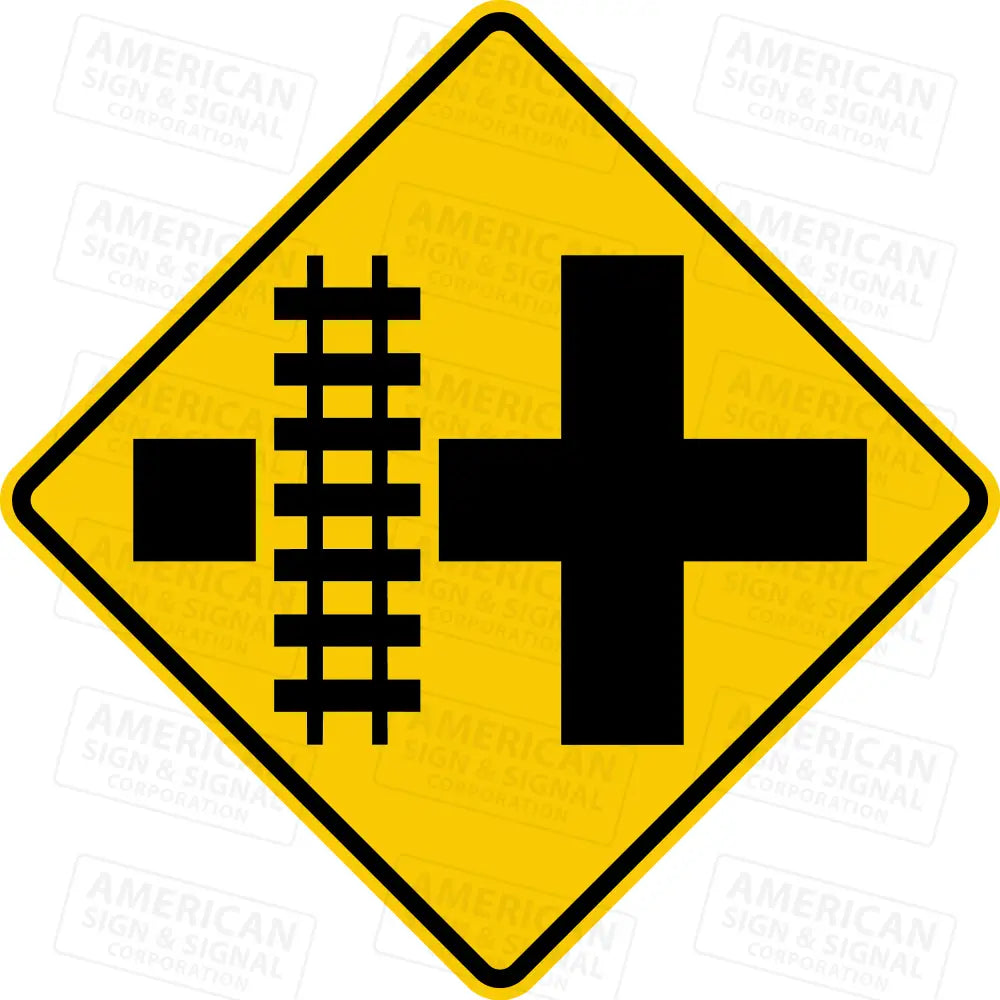 W10-2 Railroad Advance Warning Sign