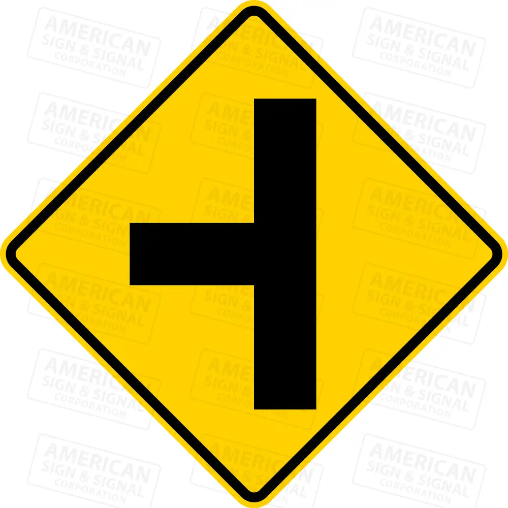 W2-2 Side Road Sign
